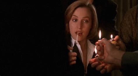 Gillian Anderson Cigar
