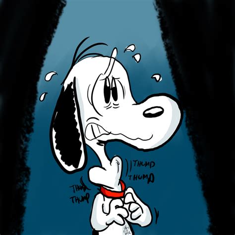 Nervous Snoopy By Spongefox On Deviantart