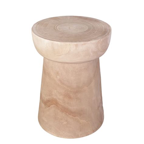 Uziass Wood Tree Stump Stool 15 Wood Tree Stump Side Table Wooden