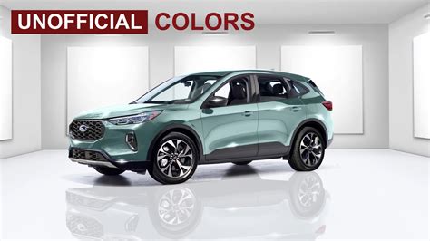 2023 Ford Escape Kuga Gets An Unofficial Interior And Color Palette