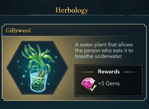 Hp Magical Plants Gillyweed By Witchpixe On Deviantart