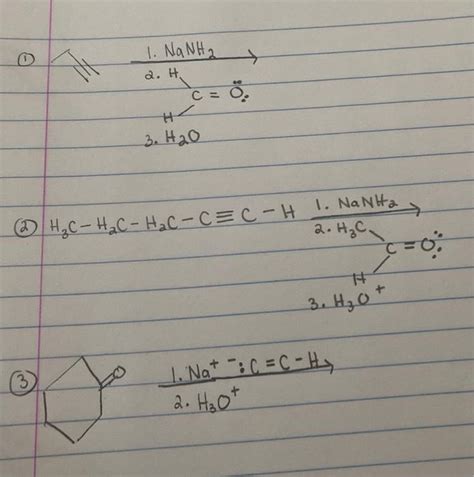 Solved 1 Na Nh2 0 2 H H Hl 1 3 H2o 2 H₂c
