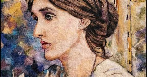 Dale Roberts Sculptor Virginia Woolf Needle Felted Wool Portrait