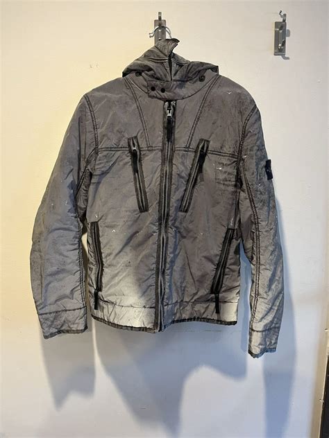 Massimo Osti × Stone Island Massimo Osti X Stone Island Liquid Reflective Jacket Grailed