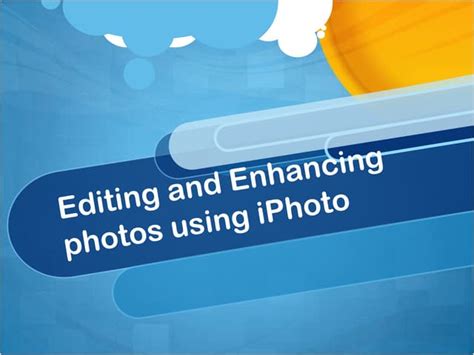 Editing In I Photo Ppt