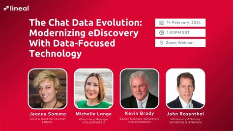 Lineal On Linkedin The Chat Data Evolution Modernizing Ediscovery