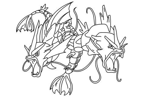 Pokemon Gyarados Coloring Pages
