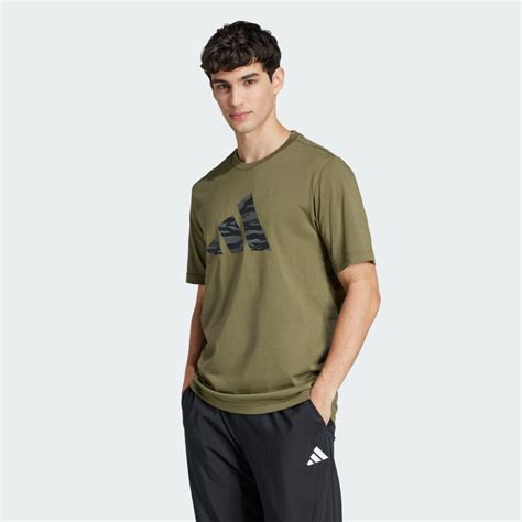 Adidas Codes Camo Graphic Tee Green Free Shipping With Adiclub Adidas Us