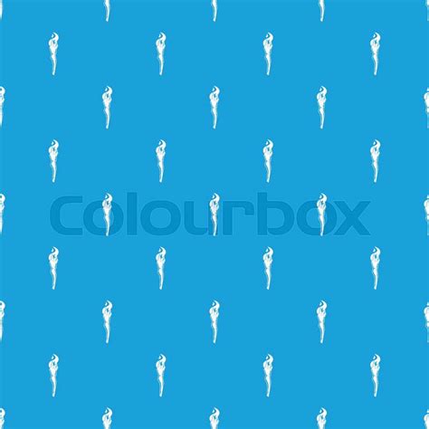 Torch Pattern Vector Seamless Blue Repeat For Any Use Colourbox