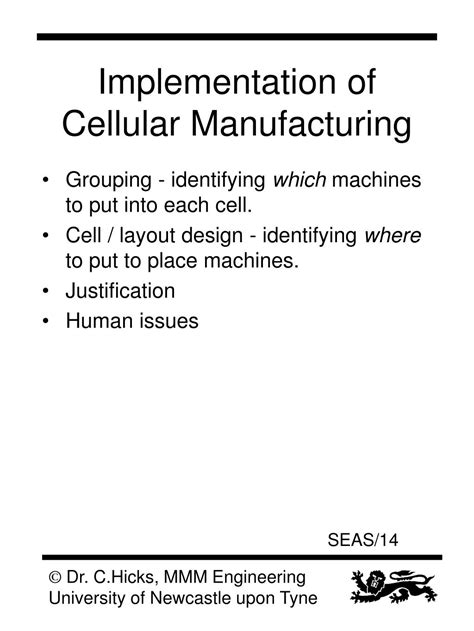 Ppt Cellular Manufacturing Powerpoint Presentation Free Download Id 7096888