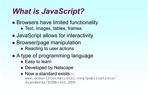 Introduction To Javascript 1ppt
