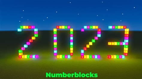 Numberblocks 10 To 1 Countdown Happy New Year Glowing 2023 In Minecraft Youtube