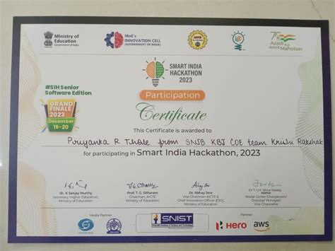 priyanka thole on linkedin sih2023 mentor aicte narendramodiji