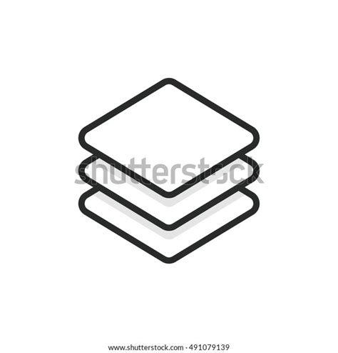 Layout Icon Vector Layers Icon Canvas Stock Vector Royalty Free