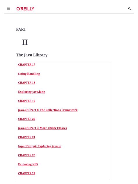 Part Ii The Java Library Java The Complete Reference Eleventh