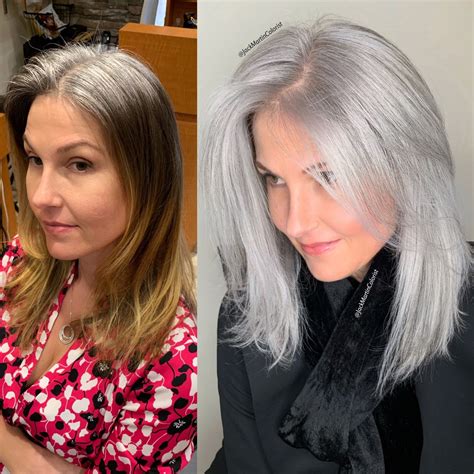 Colorist Jack Martin Breaks Down A Gray Hair Color Transformation Allure