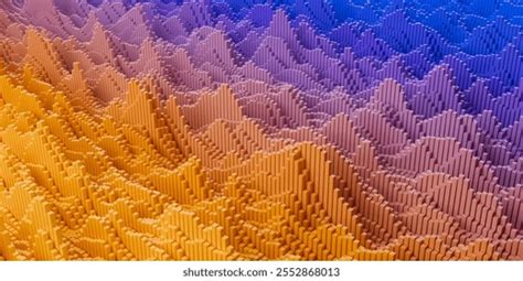 bar graph field orange blue gradient stock illustration 2552868013