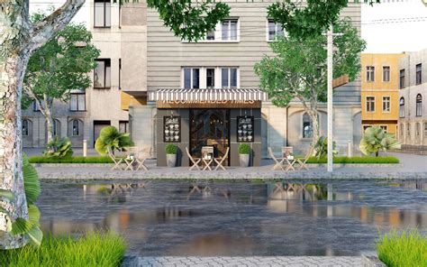 Small Cafe Elevation Design On Behance