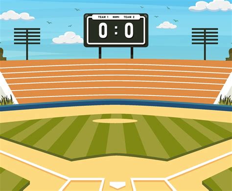 Softball Field Background Vector Art And Graphics