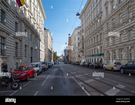View Of Ancient Buildings At The Vienna Ring Road Ringstrasse A