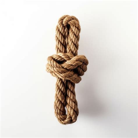 Thick Knotted Rope Isolated White Free Photo Rawpixel