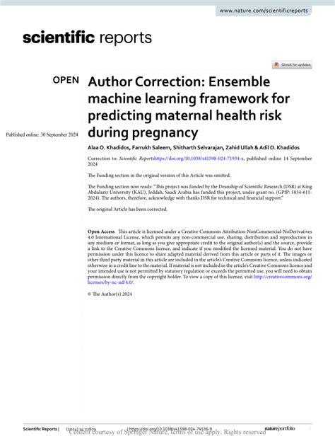 Pdf Author Correction Ensemble Machine Learning Framework For