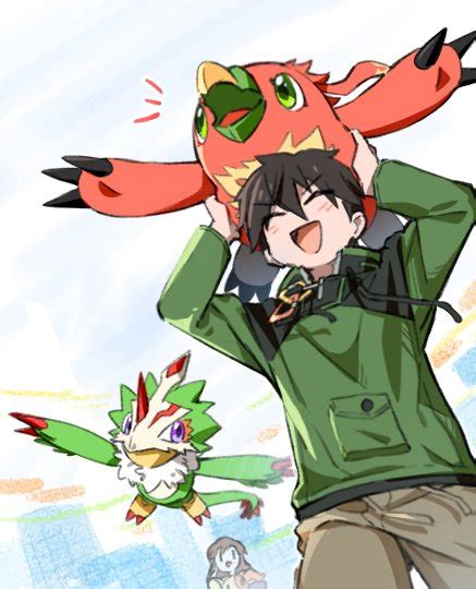 Pteromon Kinosaki Arisa Kazama Shoto And Muchomon Digimon And 2