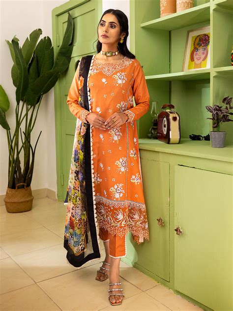 Faeza 3 Piece Unstitched