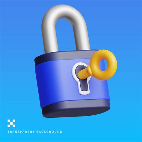 Premium Psd Psd Unlock Padlock 3d Illustration