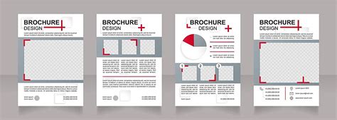Launching New Products Blank Brochure Design Layout Leaflet Sequence