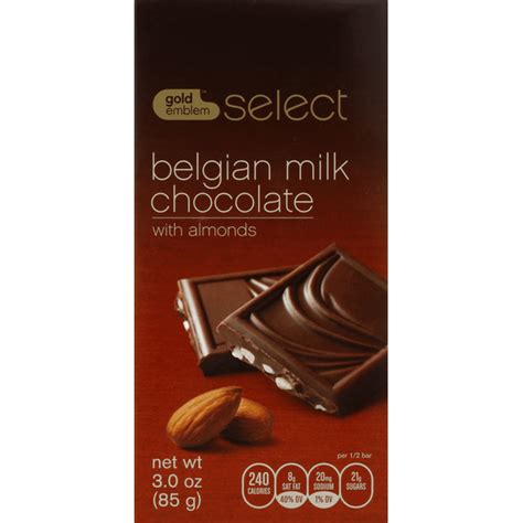 Cvs Gold Emblem Milk Chocolate Belgian With Almonds 3 Oz Delivery