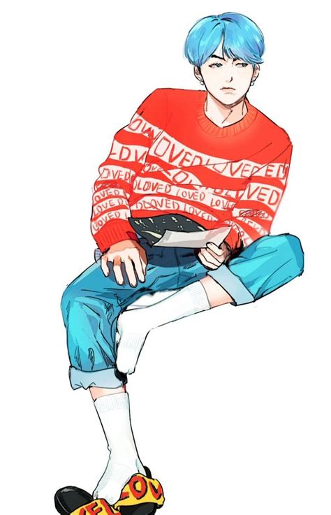 민 윤 기 슈가 Agust D Chibi Nghệ Thuật Của Người Hâm Mộ Anime