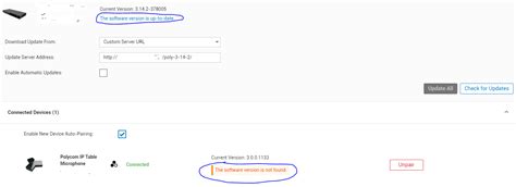 Tc8 And Ip Table Mic Are Not Being Upgraded With The Main Unit Rpoly