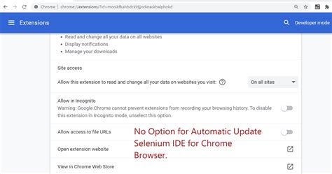 Selenium Ide Automatic Updates Testingdocs