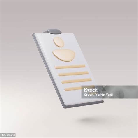 3d 현실적인 이력서 아이콘 구직 인적 자원 비즈니스 면접 채용 개념 벡터 일러스트레이션 Mandate에 대한 스톡 벡터 아트 및 기타 이미지 Istock