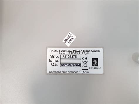 Kongsberg Radius 700 Low Power Transponder Aeliya Marine Tech