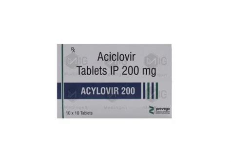 Acyclovir 200mg Tablets At ₹ 7240box Aciclovir Tablet In Nagpur
