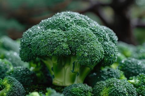 Premium Photo Brocolli In The Middle Of The Tree Field Professional