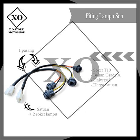 Jual Soket Fiting Lampu Sen Mio Mx Piting Lampu Depan Sen Sein Assy
