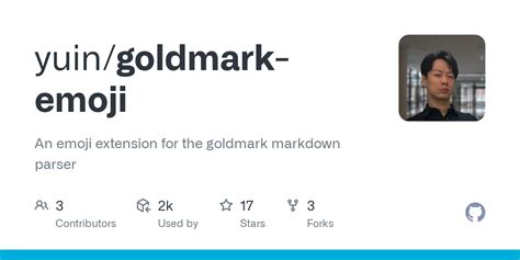 Github Yuingoldmark Emoji An Emoji Extension For The Goldmark Markdown Parser