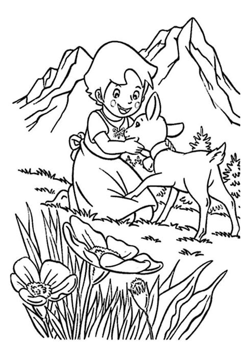 Heidi Coloring Pages Coloring Nation