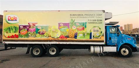 Dole Truck Wrap Bronx Ny Image Fleet Graphics