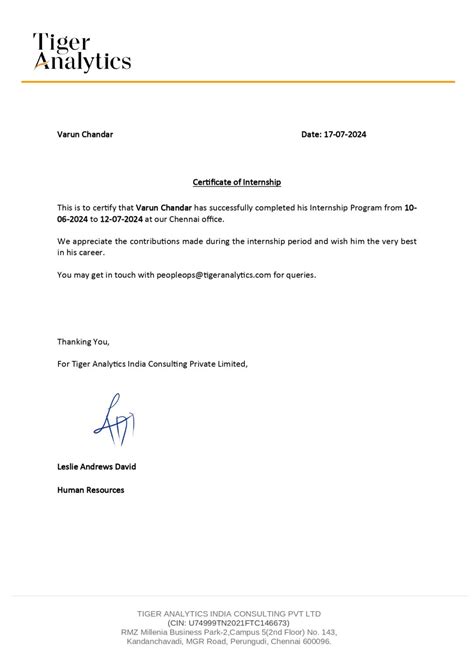 Dataengineering Internship Tigeranalytics Professionalgrowth Careerdevelopment Datascience