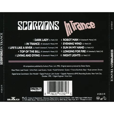 Scorpions In Trance Original Cover