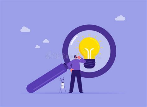 Analyze And Choose Best Business Idea Concept Stock Vector