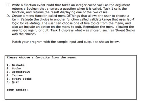 Solved C Write A Function Evenorodd That Takes An Integer