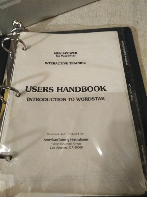 Collectible 1982 First Edition Ibm 3 0 And Wordstar User Manuals Etsy