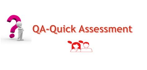 Qa Quick Assessment Test Your Knowlede