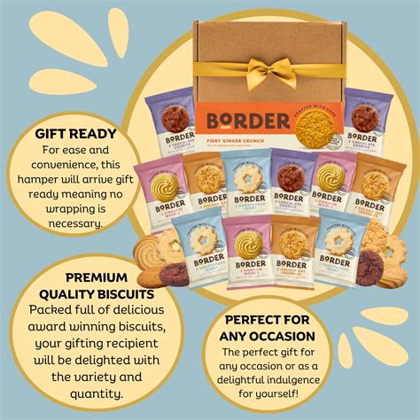 Border Biscuits T Set Biscuit Hamper 36 Biscuits X12 Border