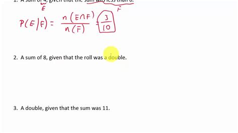 Conditional Probability Youtube